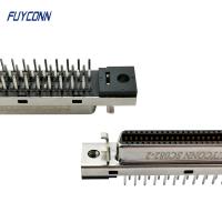 China 180 Degree PCB SCSI Connector Female 50P MDR Servo Connector 1.27mm Pitch for sale