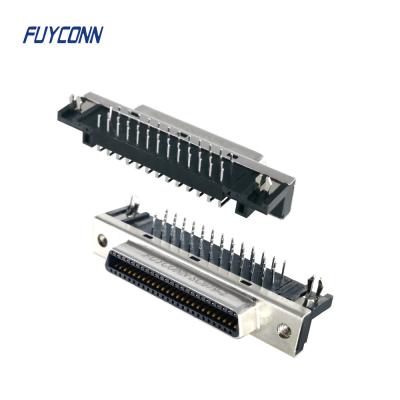 China MDR Connector 50P Female Right Angle PCB SCSI Connector For PCB Board for sale