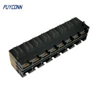 China PCB 2x8 Ports 16×10P 160 Pin RJ45 Connector with Right Angle Terminal - 1.5A 125V Rating for sale