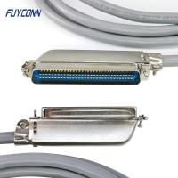 China RJ21 IDC Cable Assembly with 90° or 45° Metal Cover Outlet - 50/64 Pin Connector for Cat3/Cat5 Applications for sale