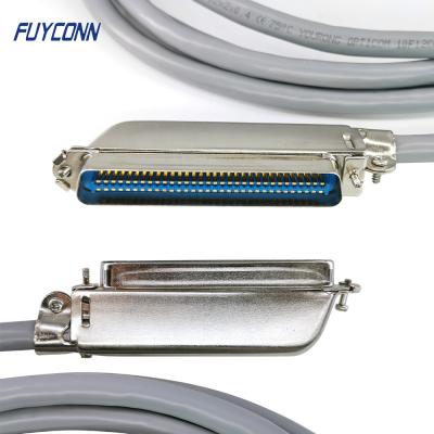 China RJ21 IDC Cable Assembly with 90° or 45° Metal Cover Outlet - 50/64 Pin Connector for Cat3/Cat5 Applications for sale
