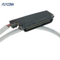 China 90 Degree Right Angle AWG 24/26 Cat3 Cat5 IDC Cable Assembly with 50-Pin RJ21 Connector for PBX Systems for sale