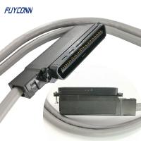 China 64 Pin 32 Pairs IDC Cable Assembly with 90 Degree Connector - AWG 26 Wire for PBX Systems for sale