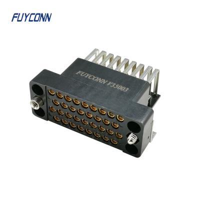 China V.35 Female 34-Pin Right Angle PCB Connector with Board Lock for Router Applications - 7A Current Rating, -55°C to +105°C Operating Range for sale