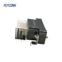 China V.35 Female 34-Pin Right Angle PCB Connector with Board Lock for Router Applications - 7A Current Rating, -55°C to +105°C Operating Range for sale