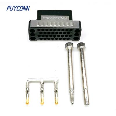 China V.35 Female Crimp Housing Connector with Metal Shell - 1 to 34 Pin Configuration, 7A Current Rating for Cisco Router Applications for sale