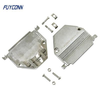 China 50 Pin D Sub Connector Cover Straight Metal Dust Cap Nickel Plated 50P D-SUB for sale