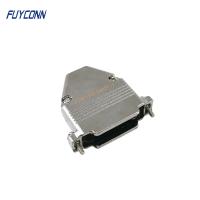 China Straight D Sub Metal Hood 25 Pin D-SUB Connector Nickel Plated Dust Cover for sale