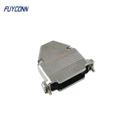 China Straight D Sub Metal Hood 25 Pin D-SUB Connector Nickel Plated Dust Cover for sale