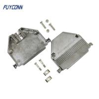 China ISO9001 Metal Backshell Zinc D Sub Cover For 37P D Sub Connector Straight Nickel Plated for sale