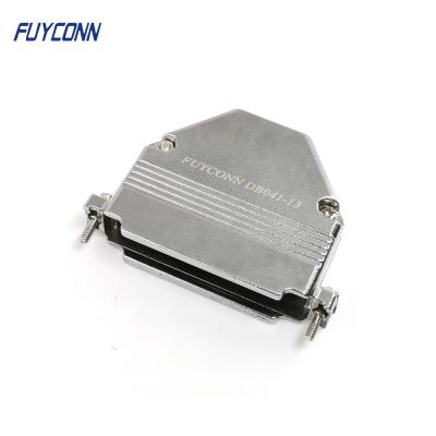 China ISO9001 Metal Backshell Zinc D Sub Cover For 37P D Sub Connector Straight Nickel Plated for sale