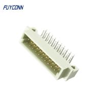 China DIN 41612 Male Eurocard Connector 20 Pin 2 Rows Right Angle PCB 2.54mm Pitch for sale