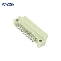 China DIN 41612 Male Eurocard Connector 20 Pin 2 Rows Right Angle PCB 2.54mm Pitch for sale