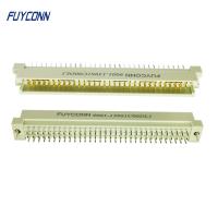 China Euro DIN 41612 Connector PCB Vertical 3 Row 96 Pin Male Right Angle 2.54mm for sale