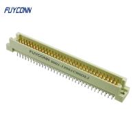 China Euro DIN 41612 Connector PCB Vertical 3 Row 96 Pin Male Right Angle 2.54mm for sale