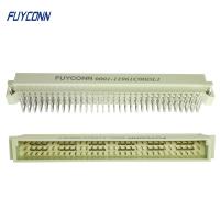 China 96 Pin DIN 41612 Connector 3 Row Right Angle PCB Male Eurocard 2.54mm Pitch for sale