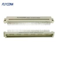 China DIN 41612 64 Pin 2 Row Right Angle PCB Male Plug Eurocard Connector 2.54mm Pitch for sale