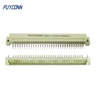 China DIN 41612 64 Pin Male Right Angle PCB Eurocard Connector 2.54mm Pitch 2 Rows for sale