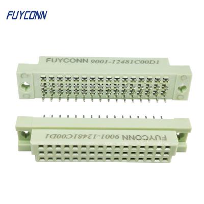 China DIN 41612 48 Pin Female Connector 3 Row Vertical Straight PCB Eurocard 2.54mm Pitch for sale