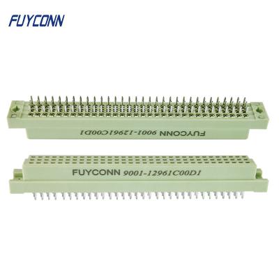 China DIN41612 Eurocard Connector 96 Pin 3 Row Straight Female PCB Receptacle 2.54mm Pitch for sale