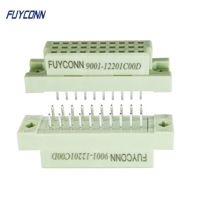 China DIN 41612 3 Row 20 Pin Straight PCB Female Receptacle Connector 2.54mm Pitch for sale