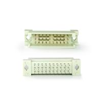 China DIN41612 Connector 3x10P 30Pin Vertical Male Straight PCB Eurocard 2.54mm Pitch for sale