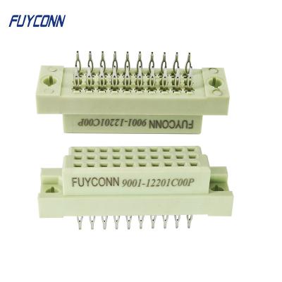 China Female 3 Row 20 Pin Press Pin DIN 41612 Eurocard Connector 2.54mm Pitch for sale