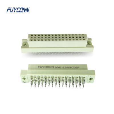 China DIN 41612 Female Connector 3x16P 48 Pin Solderless Press Fit Eurocard 2.54mm Pitch for sale