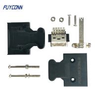 China SCSI 20 Pin Male Mini Solder Type Servo Connector with 1.27mm Centerline and 2A Current Rating for sale