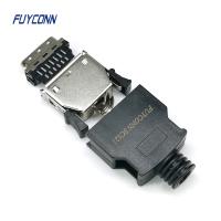 China SCSI Male Solder Connector 2.17mm Pitch 20 Pin 26 Pin MDR with Plastic Cover for sale