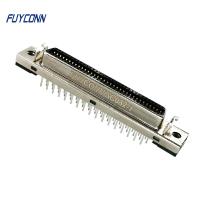 China 68 Pin SCSI Connector PCB Straight Female 1.27mm Pitch MDR with 1A Current Rating and -55°C to +105°C Temperature Range for sale