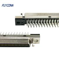 China 68 Pin SCSI Connector PCB Straight Female 1.27mm Pitch MDR with 1A Current Rating and -55°C to +105°C Temperature Range for sale