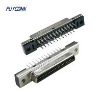 China 50Pin PCB SCSI Female Connector 180 Degree Straight Mount 1.27mm Pitch for sale