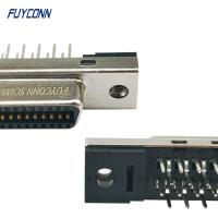 China Female Servo Connector 1.27mm Pitch Straight PCB 20pin SCSI Connector for sale