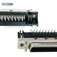 China Right Angle PCB Female SCSI Connector 36 Pin Servo Connector 1.27mm Pitch for sale