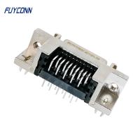 China SCSI 20 Pin Female Right Angle PCB Connector with 1.27mm Centerline and Zinc Alloy Shell for sale