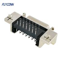 China SCSI 26-Pin Female Right Angle PCB Connector with 1.27mm Pitch and Zinc Alloy Shell for sale