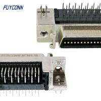China SCSI 26-Pin Female Right Angle PCB Connector with 1.27mm Pitch and Zinc Alloy Shell for sale