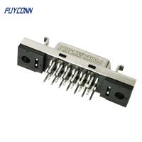 China 26 Pin SCSI Female Connector Right Angle PCB Mount 1.27mm Pitch with Fixness Hanger for sale