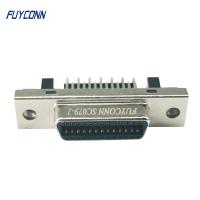 China 26-Pin Right Angle SCSI Connector 1.27mm Pitch Female MDR for PCB Board with 1A Current Rating for sale