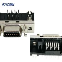 China Female SCSI Connector 90 Degree R/A PCB Mount 14 Pin 1.27mm Pitch for sale