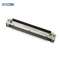 China 100 Pin SCSI Connector Female DIP Right Angle PCB MDR Connector for sale