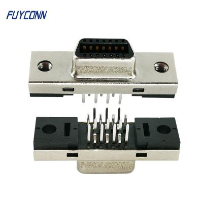 China 1.27mm Pitch 14 Position Female Vertical SCSI PCB Connector with 1A Current Rating and -55°C to +105°C Operating Range for sale