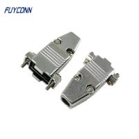 China T Shape 9 Pin D SUB Metal Cover for RS-232 Serial Connector Nickel Plated for sale