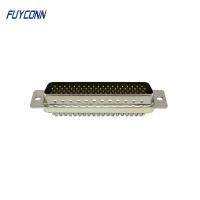China 78-Pin D-SUB High Density Male Solder Connector with 4 Rows and Nickel Plating for sale