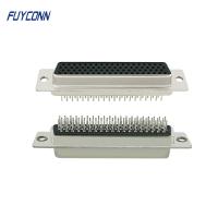 China 78 Pin High Density D-SUB Female Connector PCB Straight Type with 4 Row Contact Configuration for sale