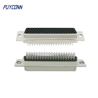 China 78 Pin High Density D-SUB Female Connector PCB Straight Type with 4 Row Contact Configuration for sale