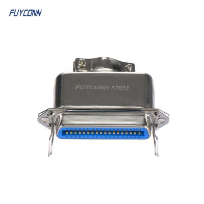 China DDK 57-60360 36 Pin Female Solder Cup Centronics Connector with Metal Hood 5A for sale