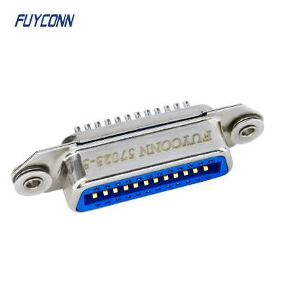 China 57 Series Centronics 24-Pin Solder Cup Connector - 2.16mm Pitch, 5A Rating, UL Approved for sale
