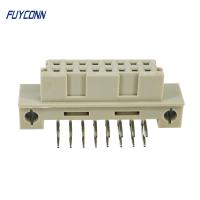 China DIN41612 Female 2 Row 16 Pin Right Angle PCB Eurocard Connector 2.54mm for sale